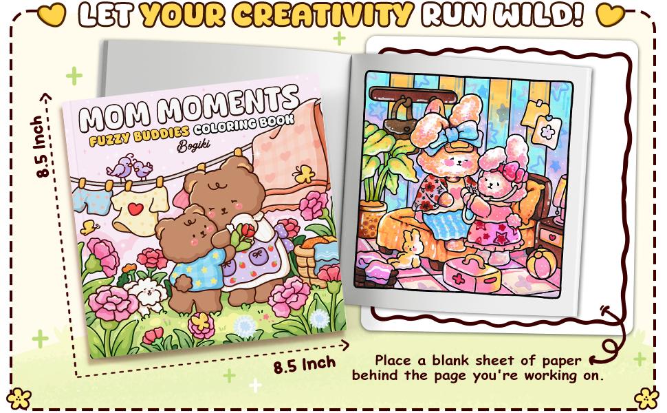 Mom Moments: A Coloring Book for Adults and Teens Featuring ...