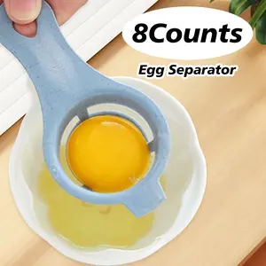 8 Counts Egg Yolk White Separator, Random Color Egg Separator Tool for ...