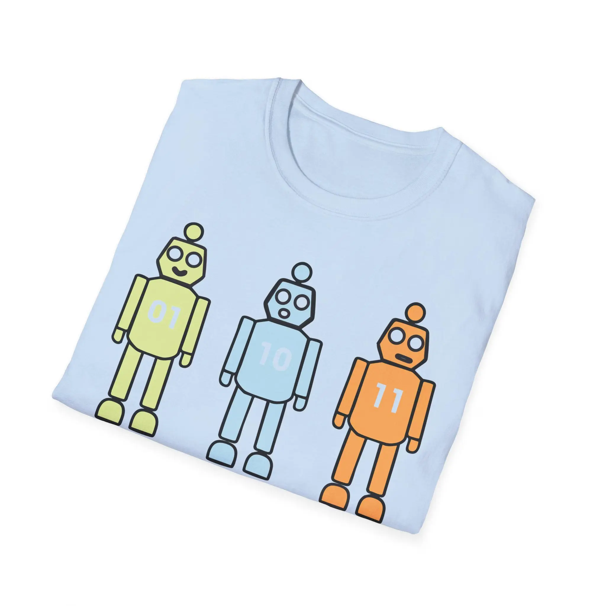 Programming Robot 01 10 11 Shirt Binary Code Geek T Shirt Survivor ...